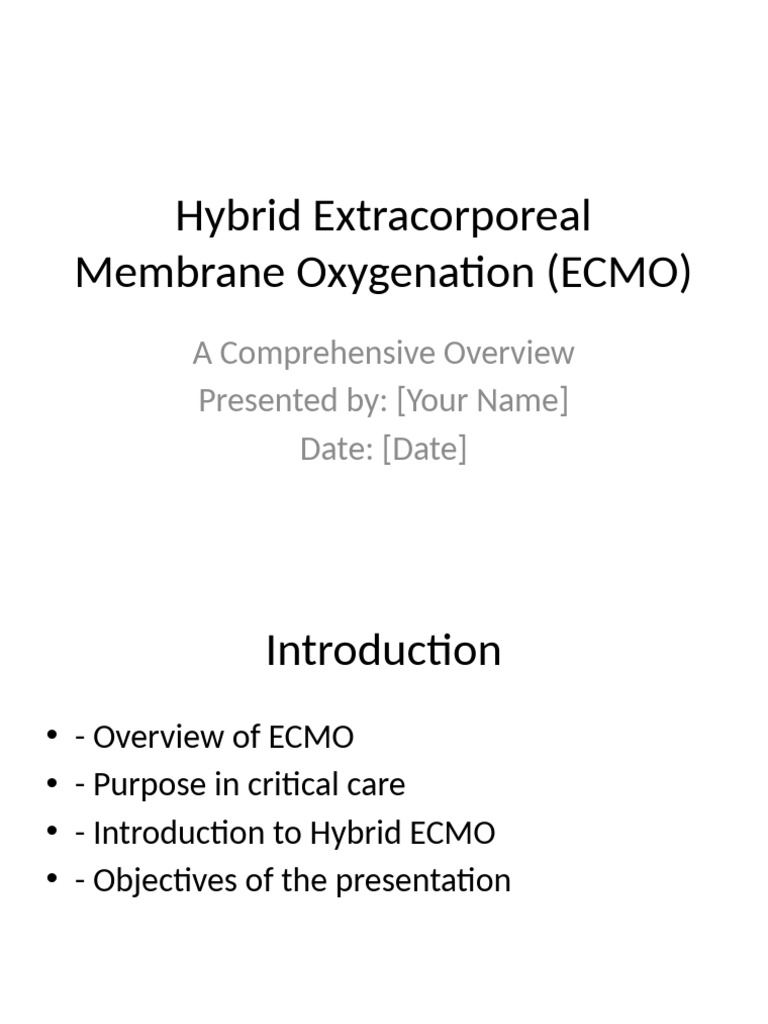 Overview of Hybrid ECMO in Critical Care | PDF