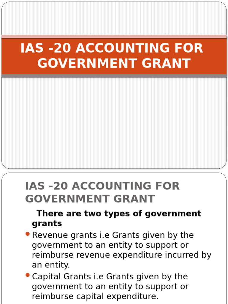 Fr -Ias 20 Government Grant | PDF