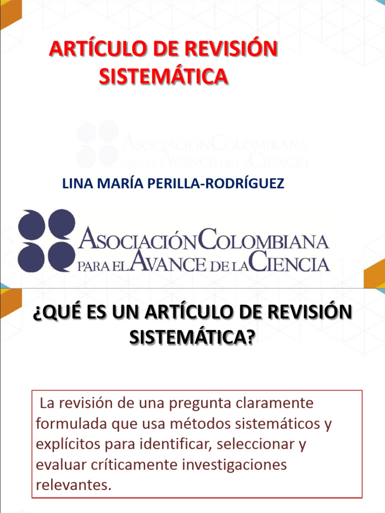 Guía para Artículos de Revisión Sistemática | PDF | Sumario abstracto ...