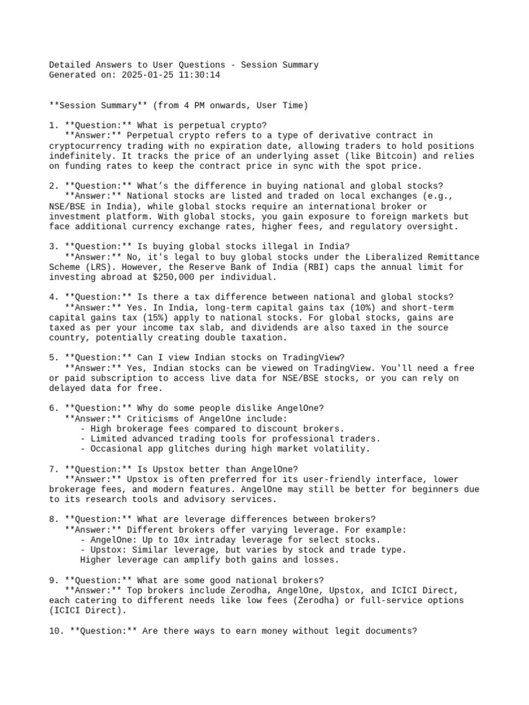 Session Summary After 4PM | PDF | Cryptocurrency | Taxes