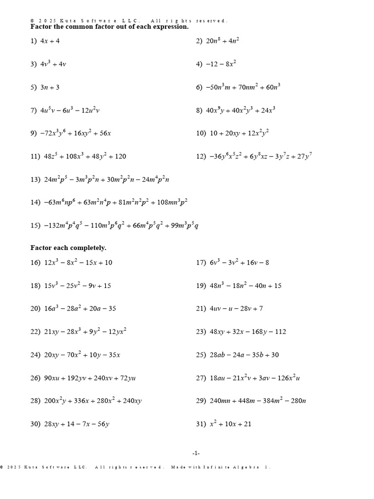 Factorisation | PDF | Factorization