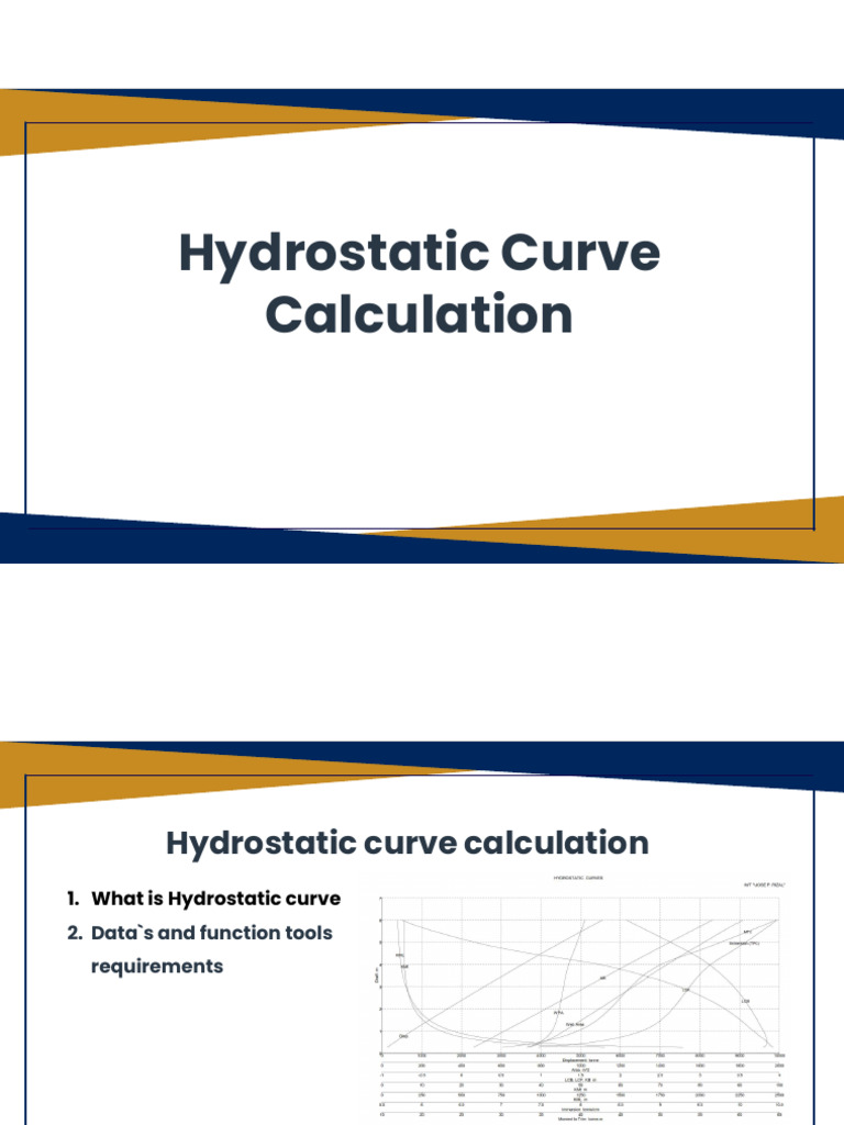 Hydrostatic Calculation Excel Computation AIMS L1 | PDF