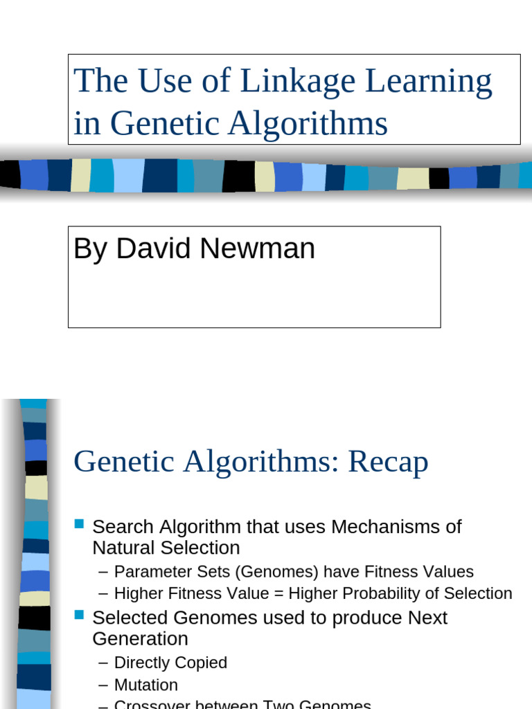 The Use of Linkage Learning in Genetic Algorithms | PDF