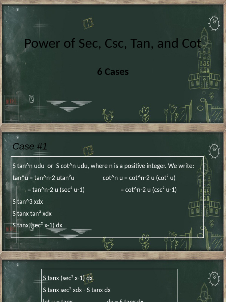Power of Sec CSC Tan Cot | PDF | Elementary Mathematics | Real Analysis