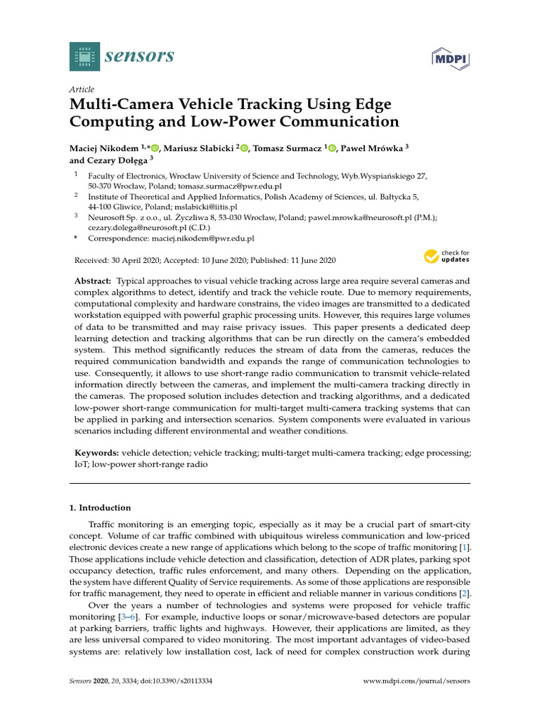 sensors-20-03334-v2 (1) | PDF | Computer Network | Channel Access Method
