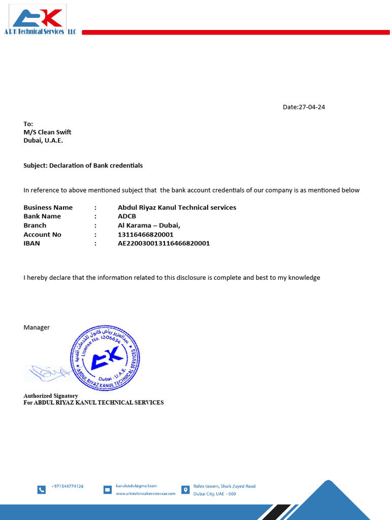 account details - Clean swift.docx | PDF