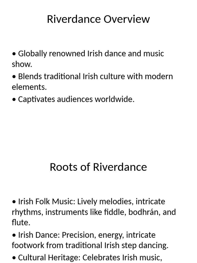 Riverdance Simplified | PDF
