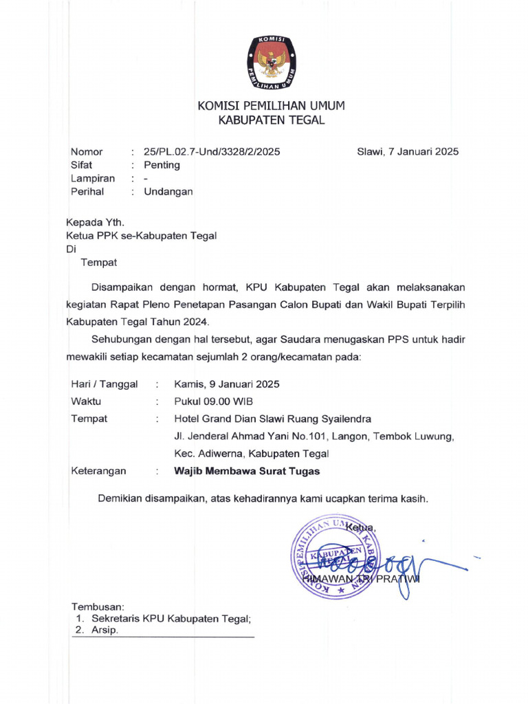 25 - Und. Pleno Penetapan Paslon - PPK | PDF