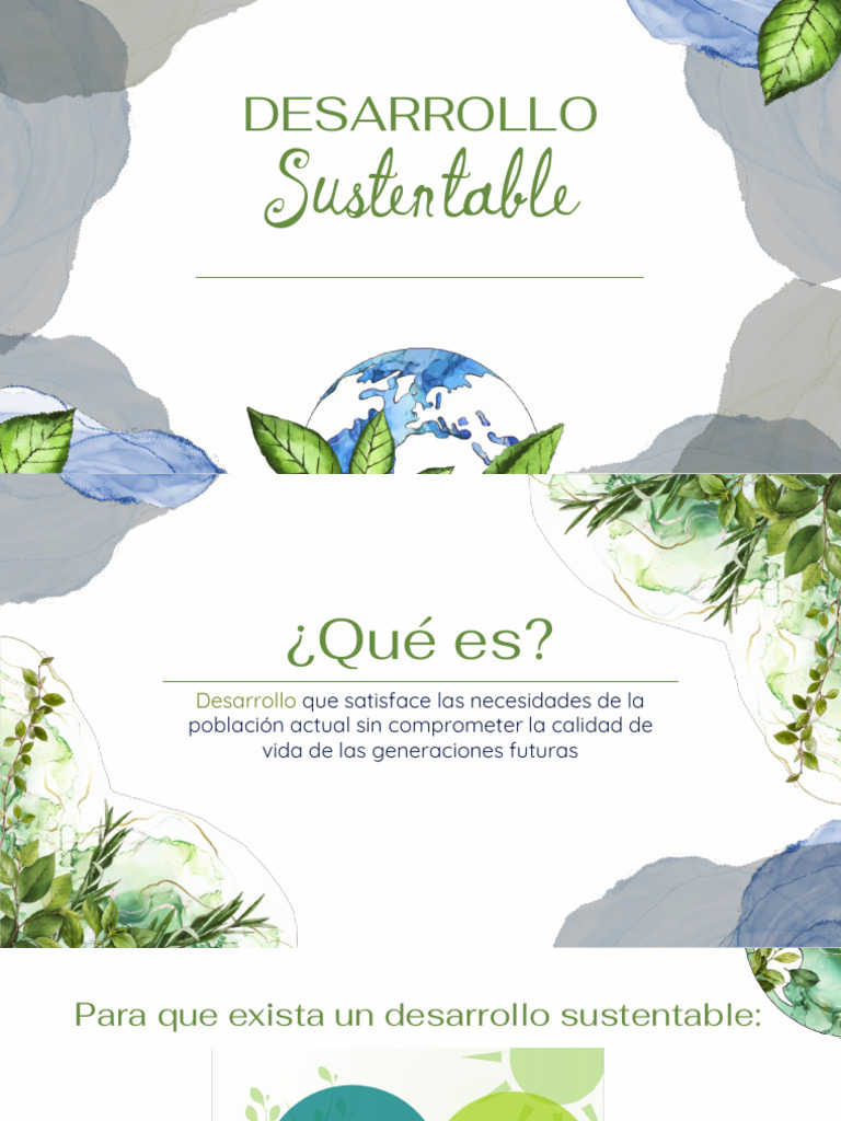 Desarrollo Sustentable: Definición y Claves | PDF