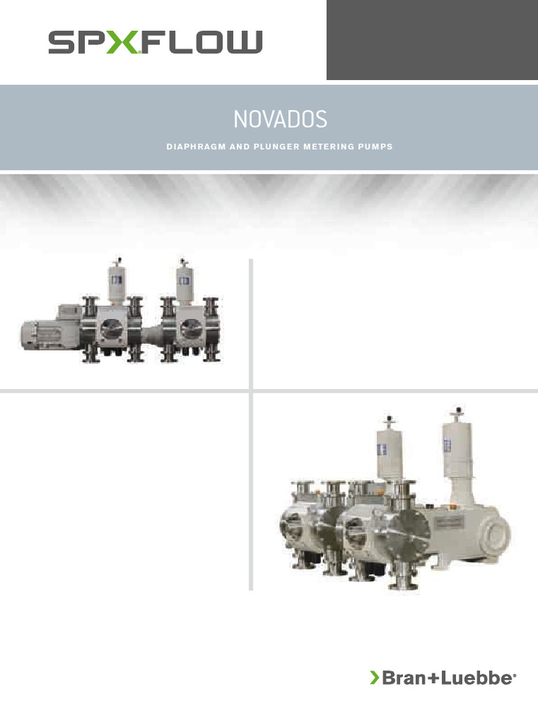 NOVADOS Metering Pumps Overview | PDF | Pump | Valve