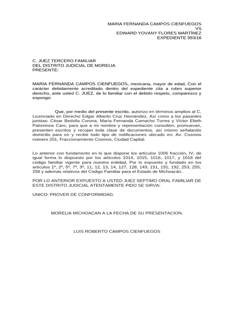 Exhorto Zamora Maria Fernanda | PDF | Ley Pública | Gobierno