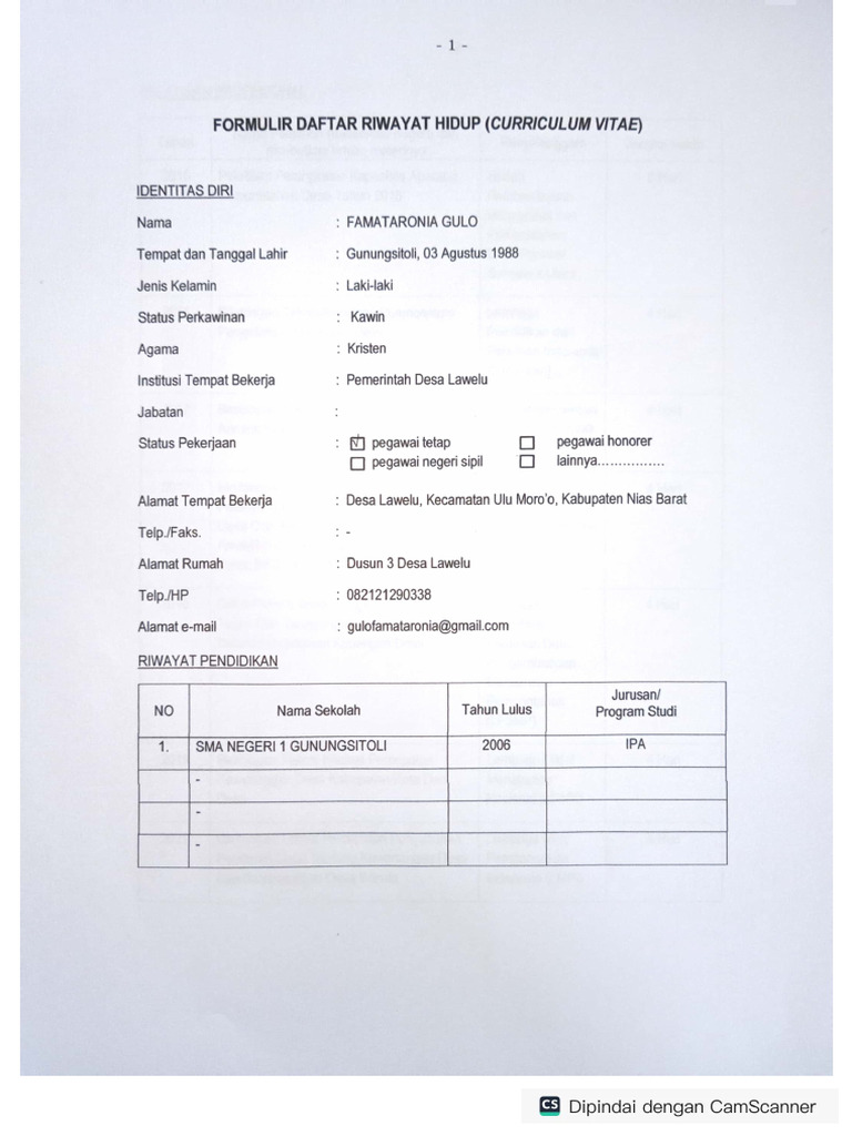 Contoh Berkas Kegiatan Desa Lawelu | PDF