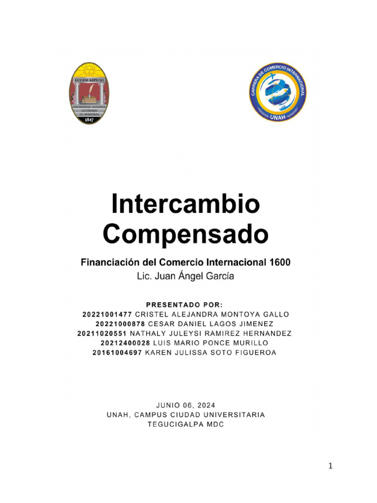 Intercambio Compensado | PDF | Comercio | Proteccionismo