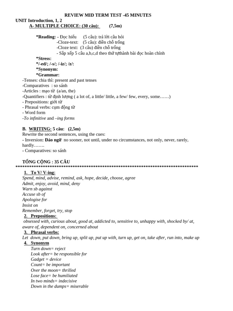 LOP 12 NOI DUNG KT GK1 Goi Hs | PDF