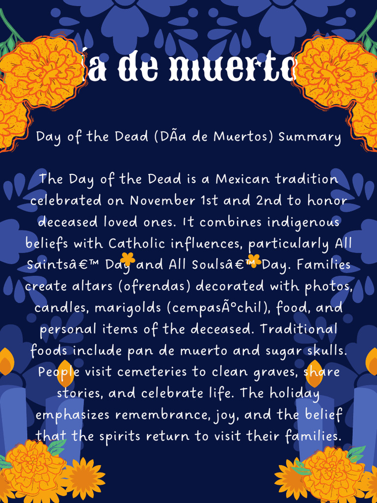 Day of the Dead Overview | PDF