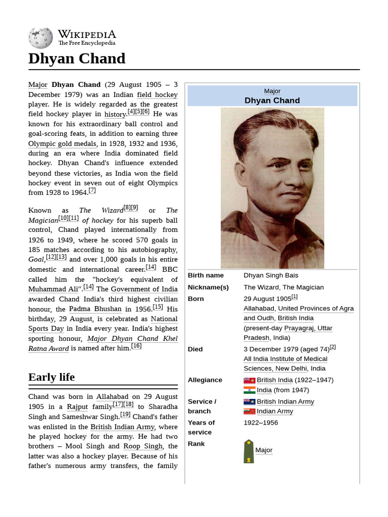 Dhyan_Chand | PDF