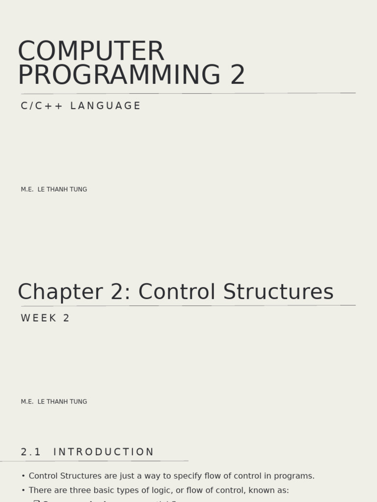 C/C++ Control Structures Explained | PDF | Control Flow | Computer Engineering