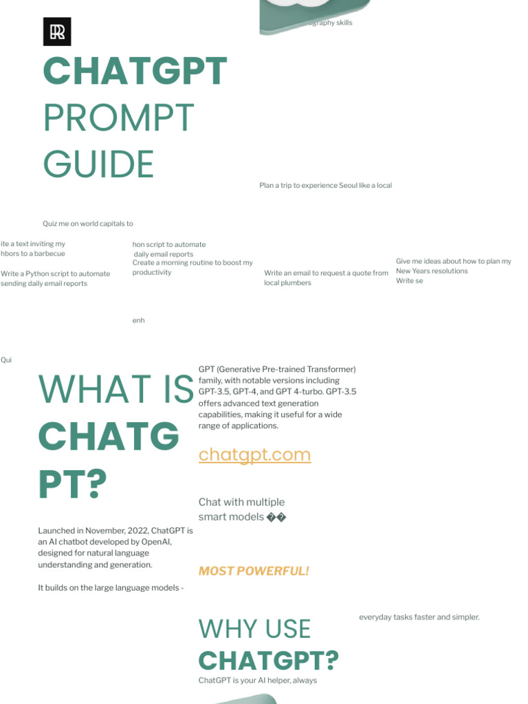 Expert ChatGPT Prompt Guide by The Rundown University | PDF ...