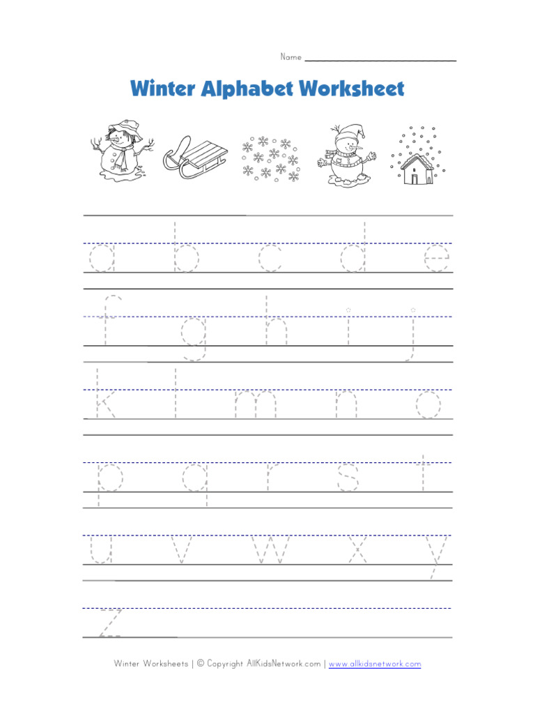 winter-alphabet-tracing-lowercase | PDF