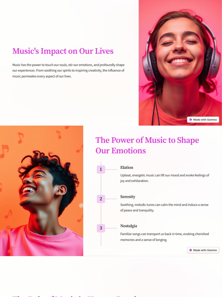 Musics Impact On Our Lives | PDF | Memory | Emotions