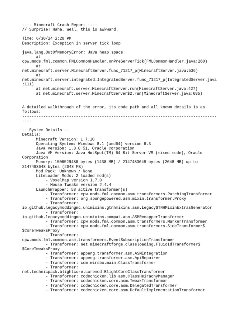 crash-2024-06-30_14.28.09-server | PDF | Java (Programming Language) | Software