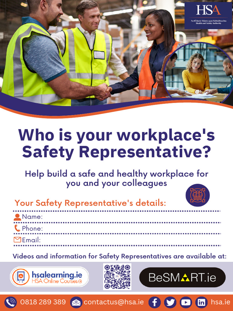 Safety Representatives A4 Poster | PDF