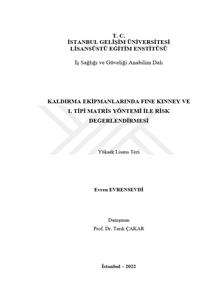 748031 Kaldirma Ekipman Fine Kinney Yl Tez Gelisim u 2022 | PDF