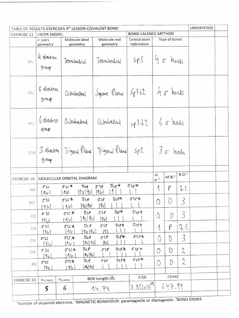 4th Lesson Exercises | PDF