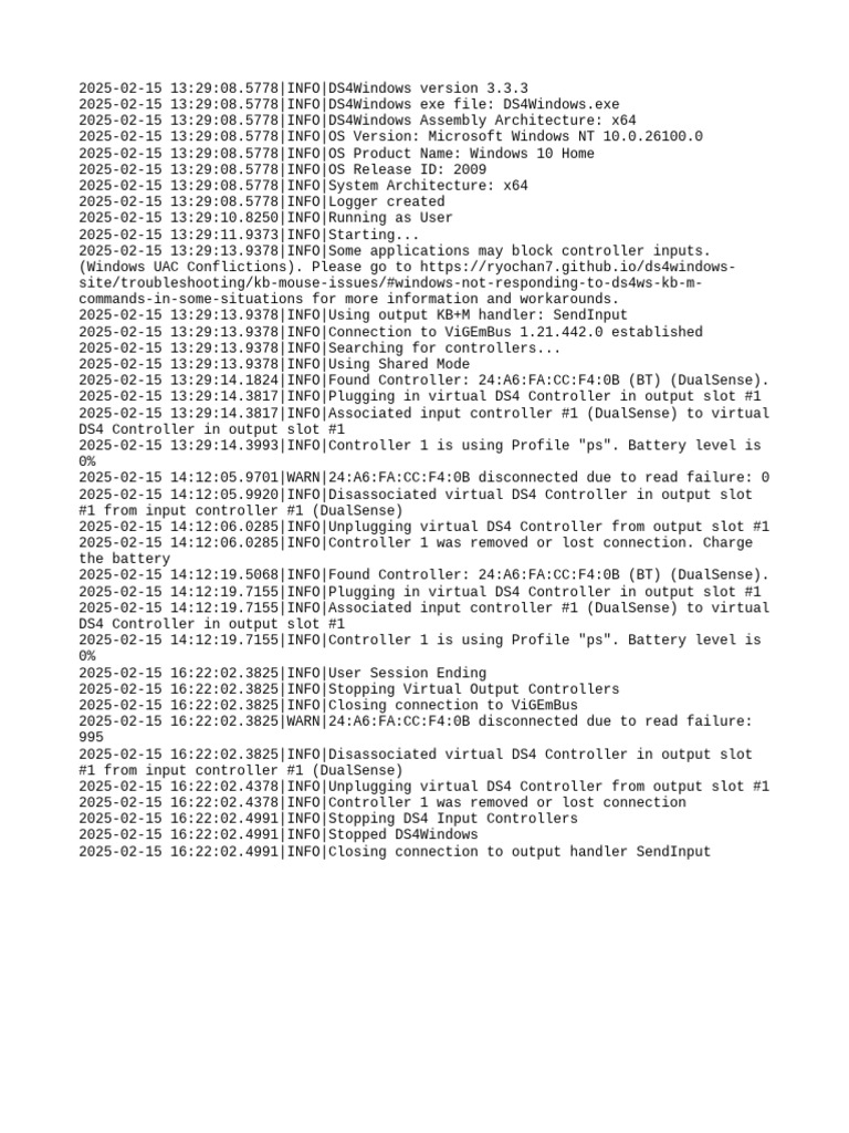 ds4windows_log_20250215.0 | PDF | Microsoft Windows | Ibm Pc Compatibles