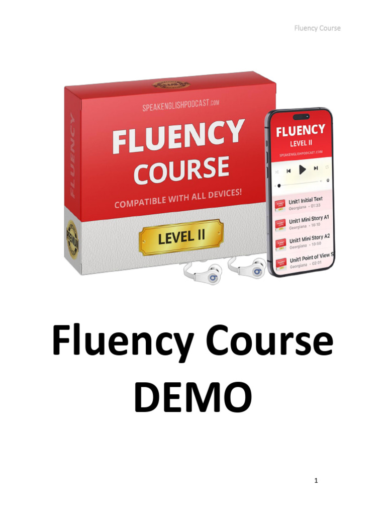 Fluency-DEMO-EN | PDF | Second Language Acquisition | Learning