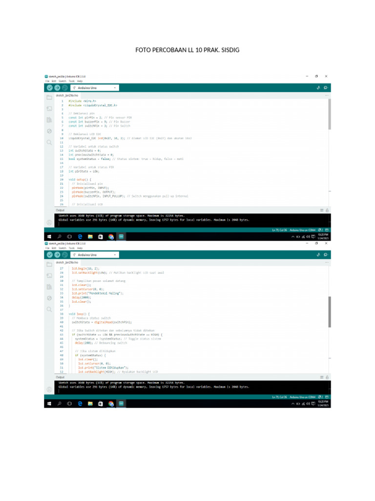 Foto Percobaan LL 10 Prak | PDF