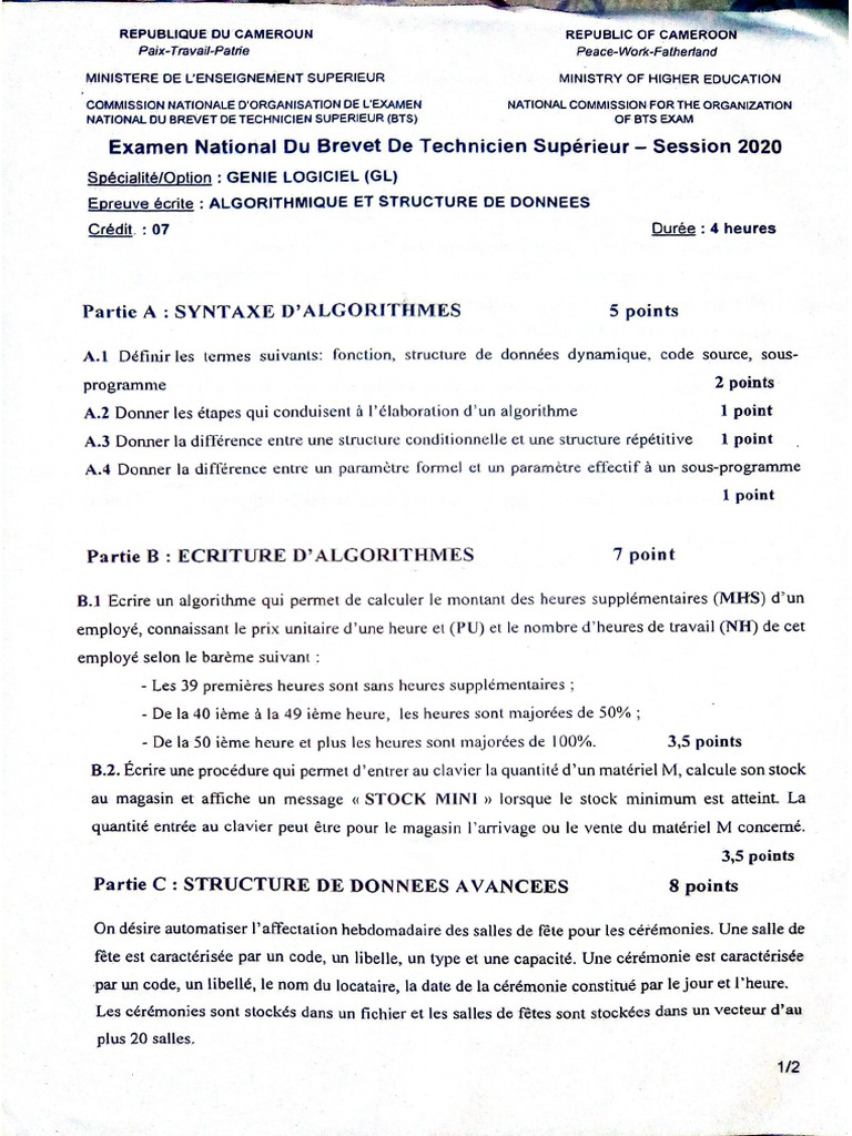 Algorithmique Et Struc... | PDF