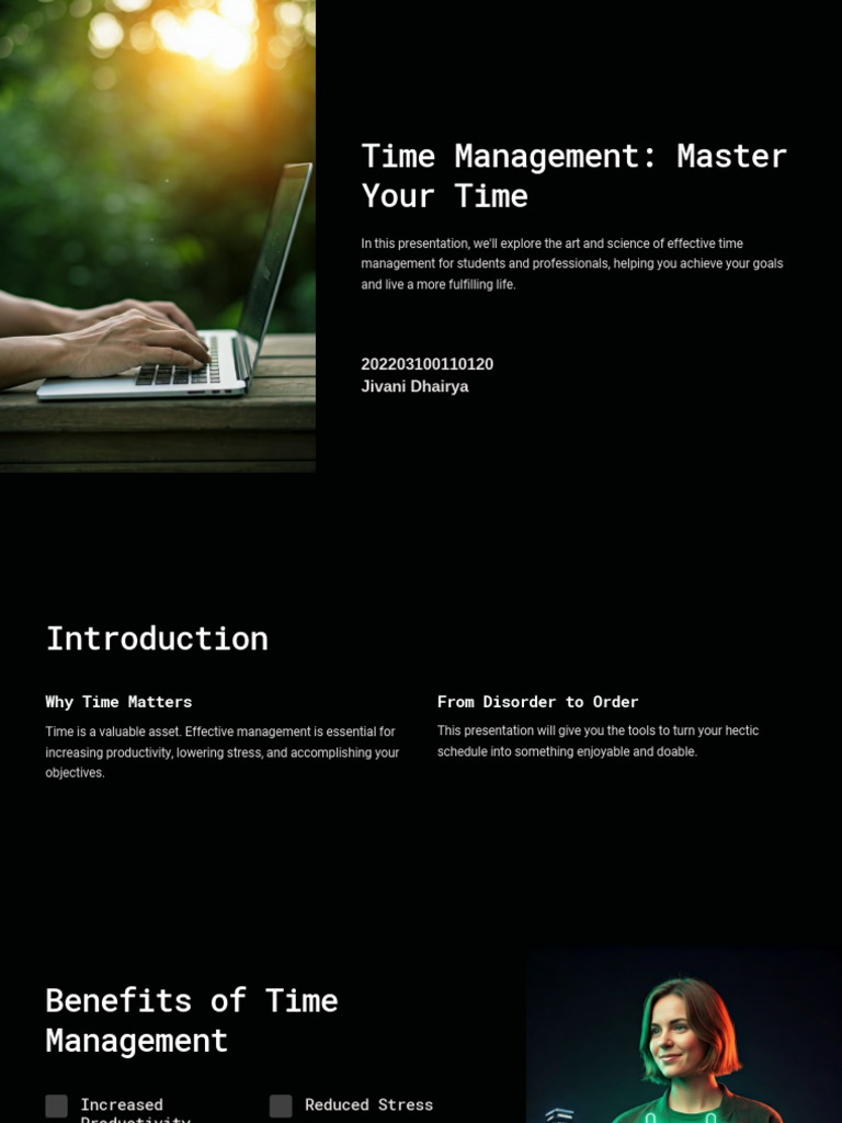 Time Management Master Your Time | PDF | Professional Skills | Time ...