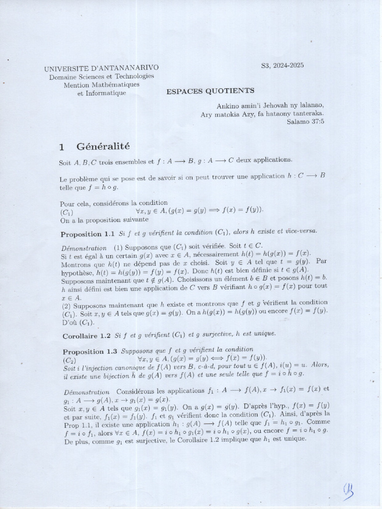 Algèbre 2 L2 S3 | PDF