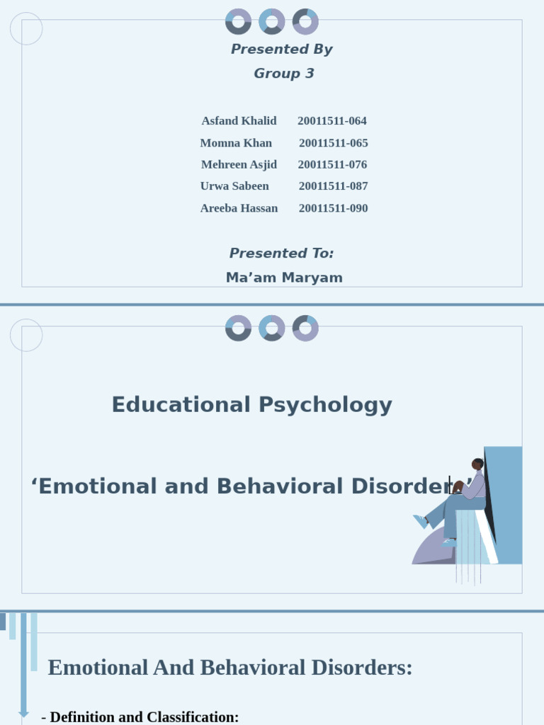Emotional and Behavioral Disorder | PDF | Attention Deficit ...