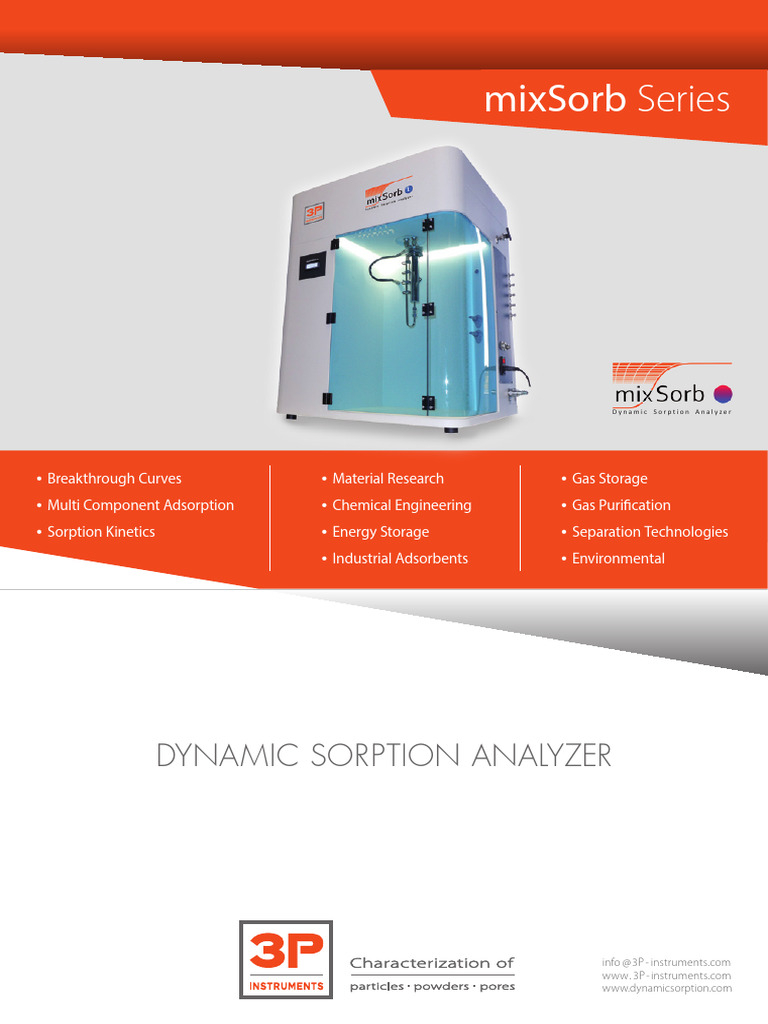 3P mixSorb brochure | PDF | Adsorption | Physical Sciences