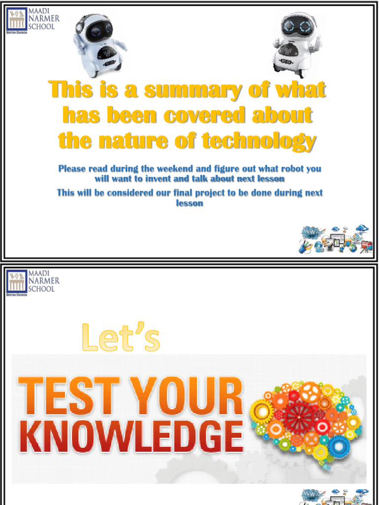 Robots Yr. 6 Final Revision 2023 | PDF | Robot | Robotics