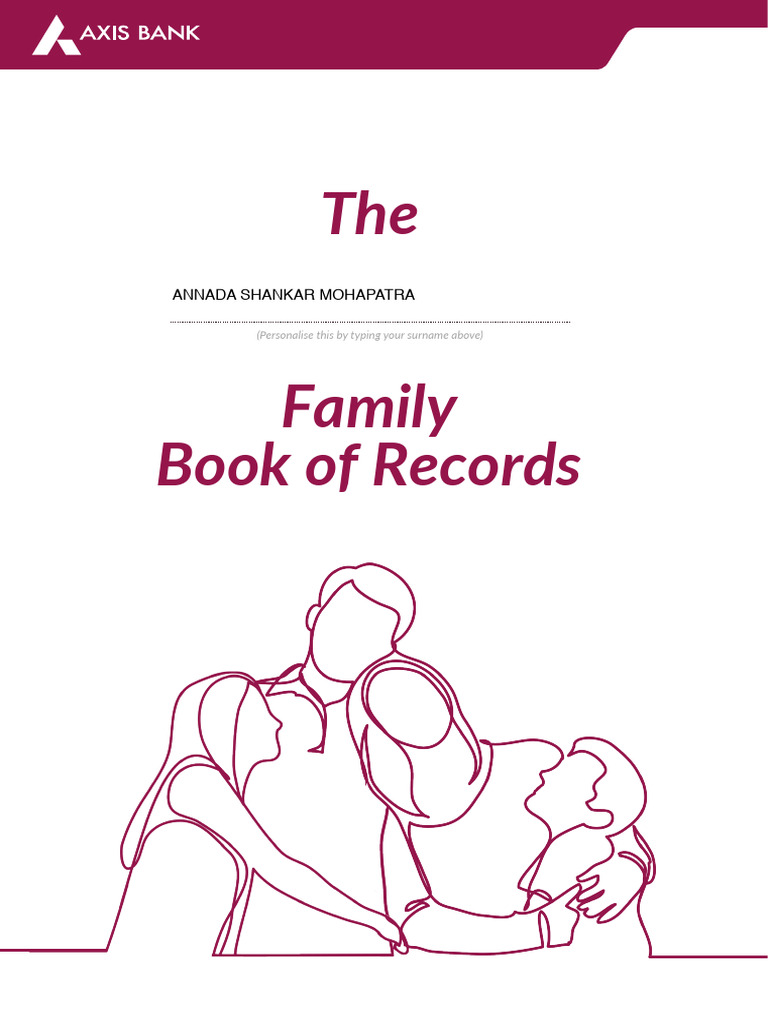 Axis Family Book of Records | PDF | Insurance | Banks