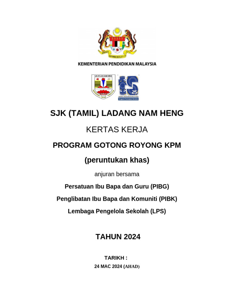 Kertas Kerja Gotong Royong | PDF