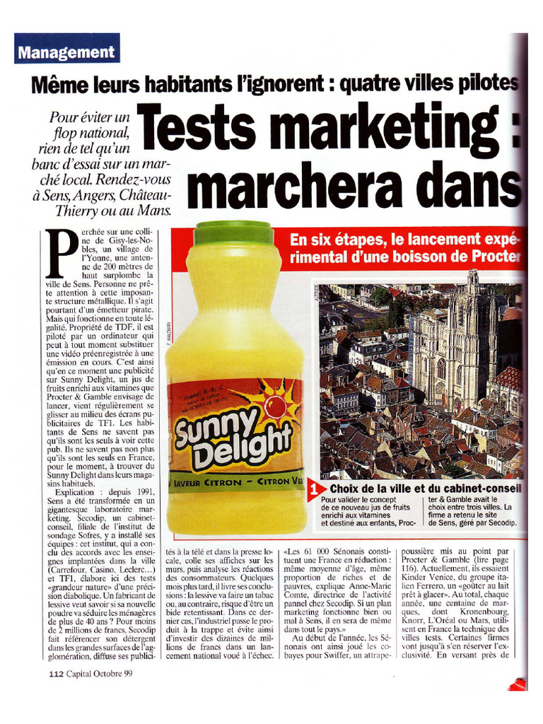 Test Marketing | PDF
