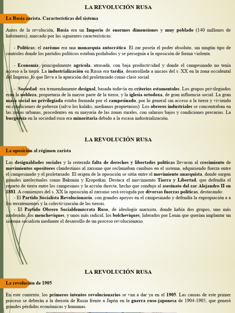 Revolución Rusa | PDF | revolución rusa | Bolcheviques