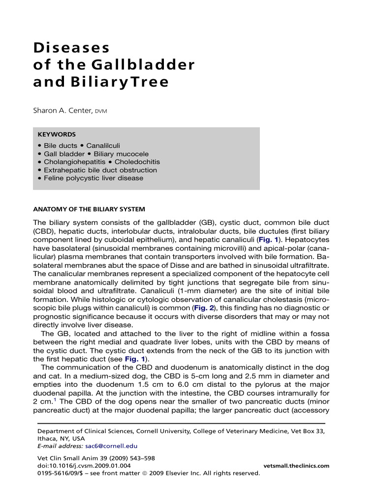 Diseases of The Gallbladder and Biliary Tree | PDF | Bile | Liver