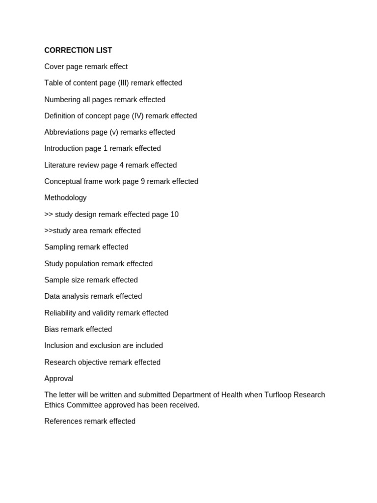 Correction List | PDF