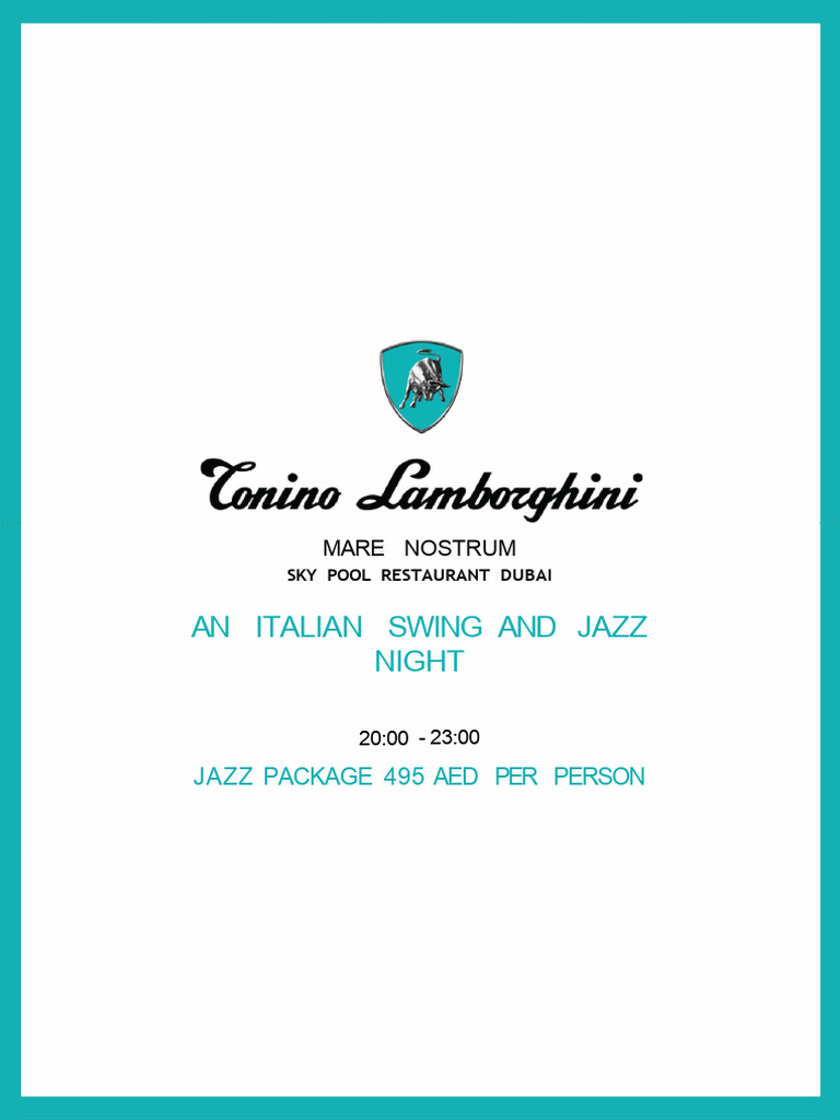 Jazz Night Menu .... | PDF