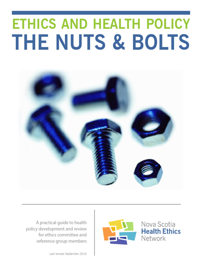 Ethics and Health Policy, The Nuts and Bolts | PDF | Policy | Evaluation
