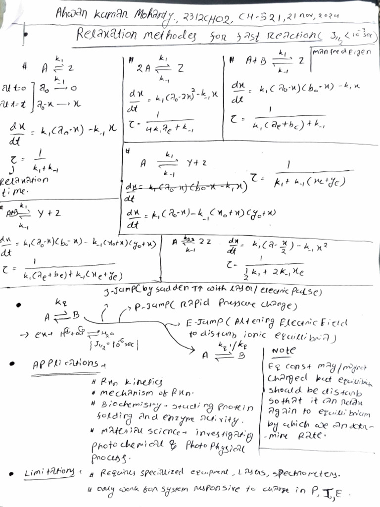 (2023-2025) Batch MSC 3rd Sem Chemical Kinetics PRESENTATION | PDF
