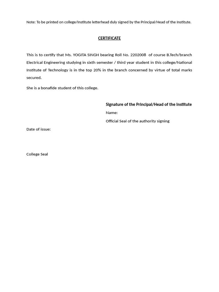 HoI Letter | PDF