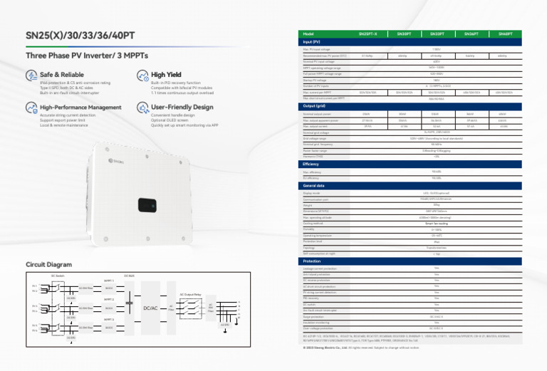 SN25X40PT-768 | PDF | Power Inverter | Electrical Engineering