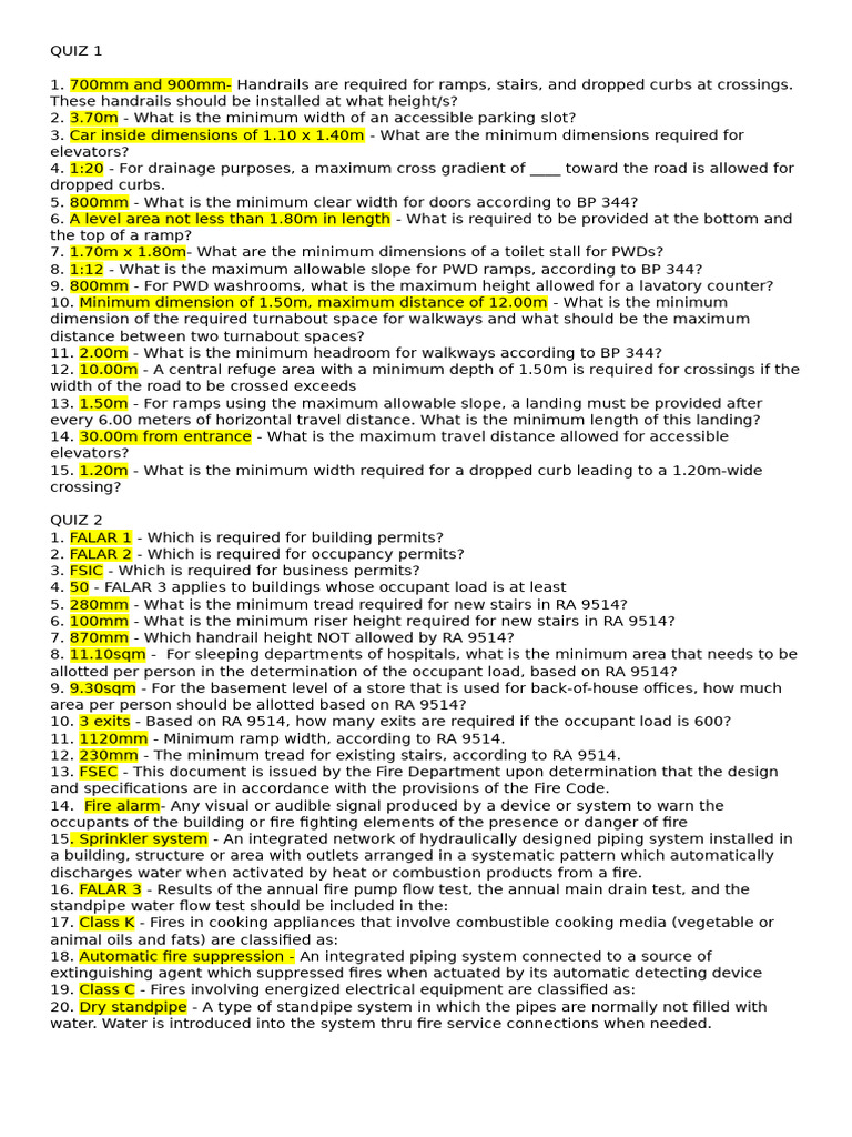 Prof. Prac Final Reviewer | PDF | Stairs