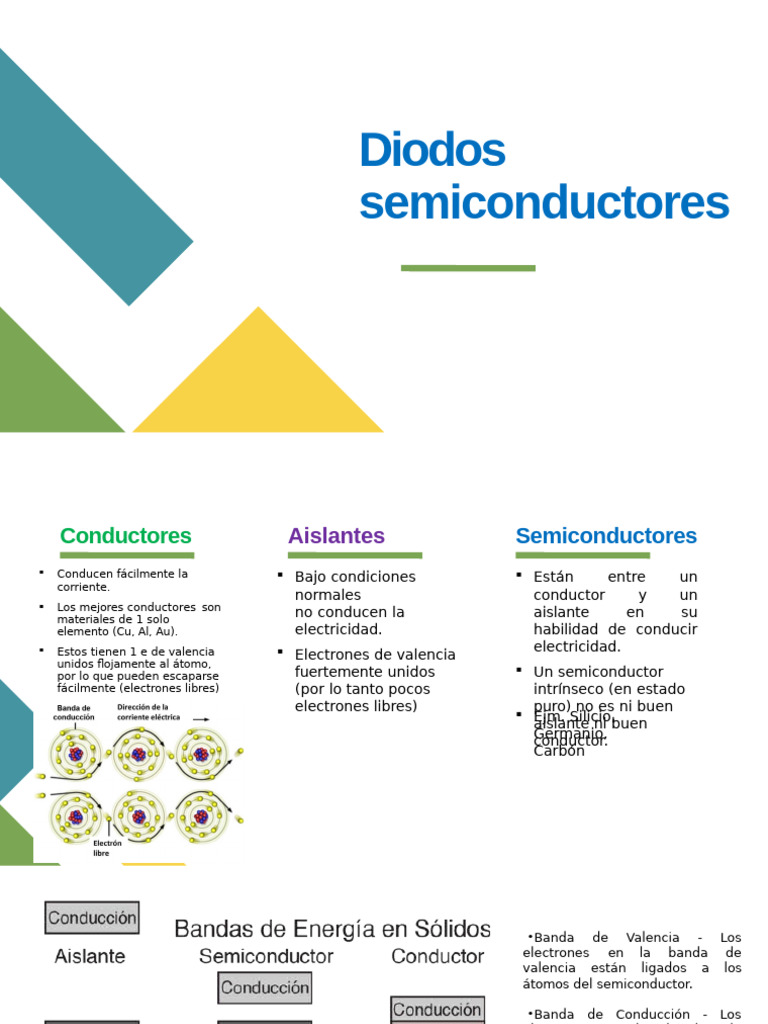 Diodos semiconductores | PDF | Semiconductores | Unión PN